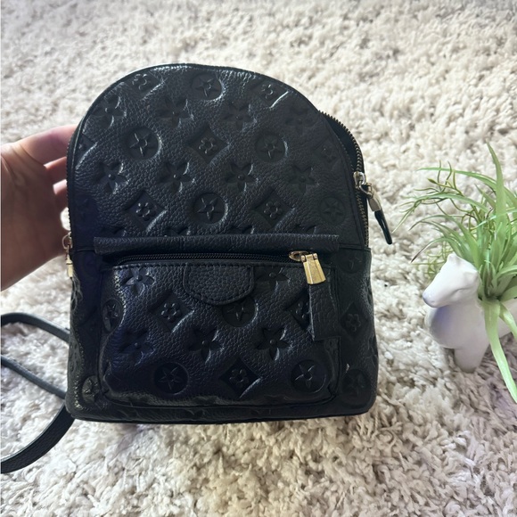 Bags | Super Cute Realistic Knock Off Name Brand Patterned Black ...